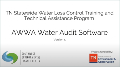 AWWA Water Audit Software | Southwest EFC