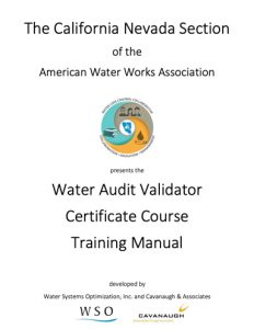 Water Audit Validator Certificate Course Training Manual | Water Loss Switchboard